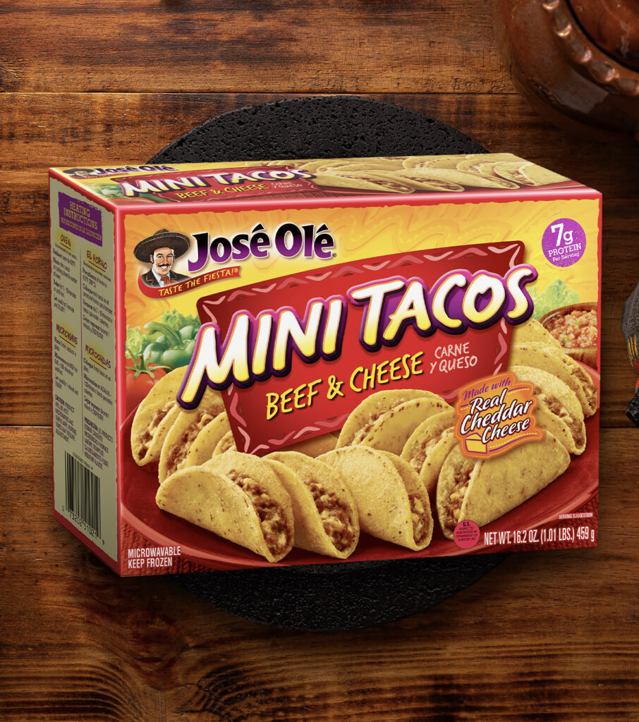 Beef And Cheese Mini Tacos 162oz Jose Ole