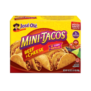 Beef & Cheese Mini Tacos - Jose Ole